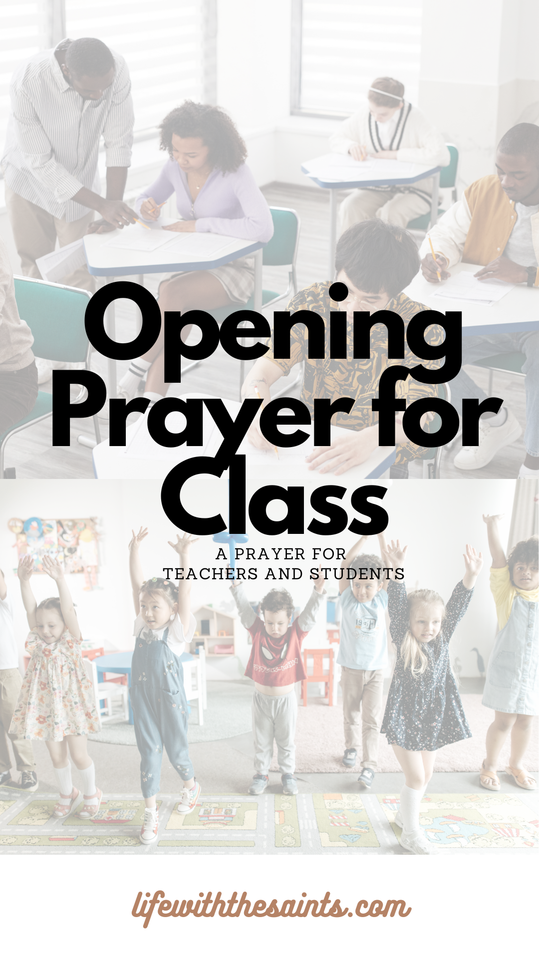 Opening Prayer for Class (FREE classroom printable PDFs!) - Life with ...