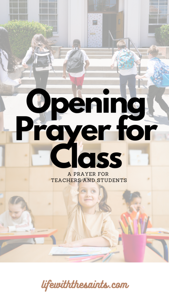 Opening Prayer for Class (FREE classroom printable PDFs!) - Life with ...