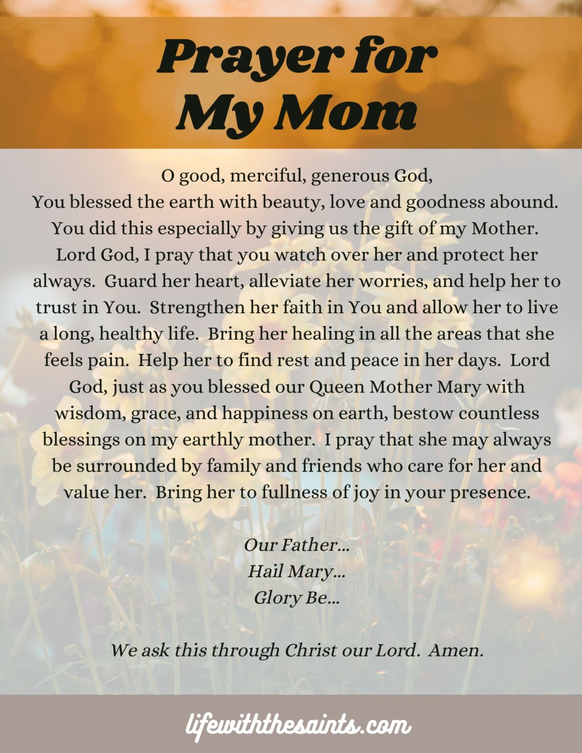 Cool Review About Prayers For Mom