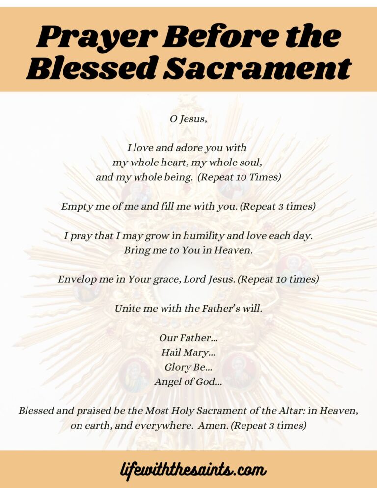 Prayer Before the Blessed Sacrament: A MUST READ (and a MUST PRAY ...